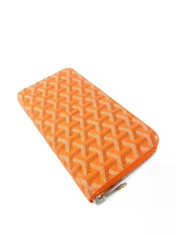 Goyard Gm Matignon Goyardine Wallet - Orange