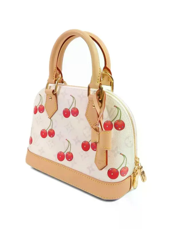 LOUIS VUITTON X Takashi Murakami Alma Bb Leather Handbag