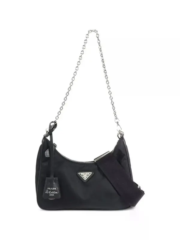 Prada Mini Re-edition 2005 Shoulder Bag - Black