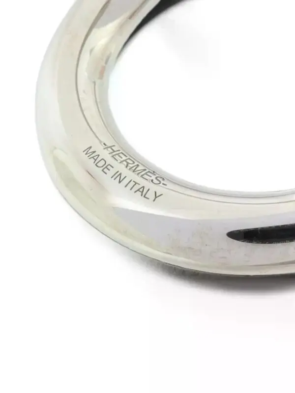 Hermès Fer A Cheval Scarf Ring - Silver