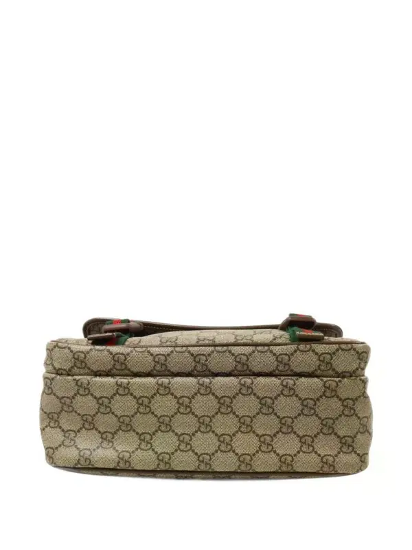 Gucci Gg Supreme Web-stripe Messenger Bag