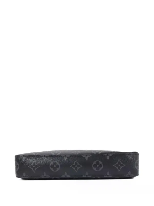 LOUIS VUITTON Trio Monogram Eclipse Messenger Bag - Grey