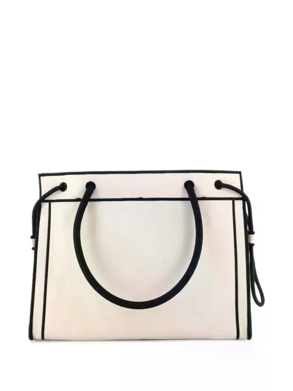 Fendi Roma Shopper Canvas Small Tote Bag