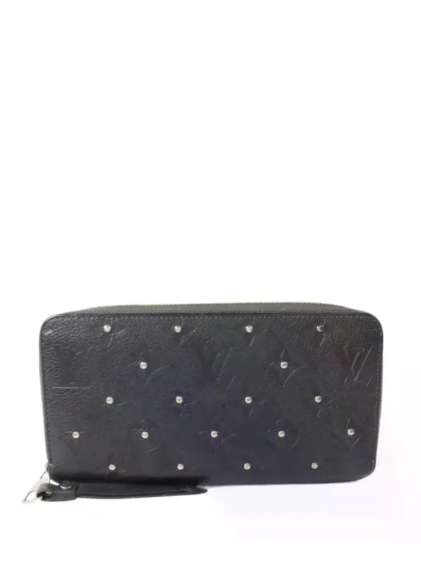LOUIS VUITTON Monogram Empreinte Leather Studded Wallet - Black