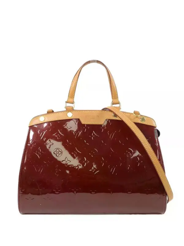 LOUIS VUITTON Brea Mm Monogram Vernis-leather Tote Bag