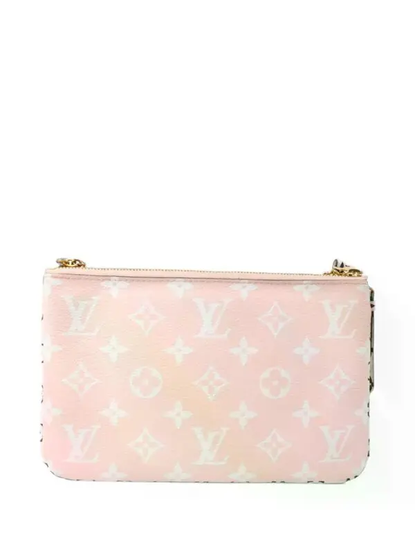 LOUIS VUITTON Double Zip Monogram Giant Pochette Shoulder Bag
