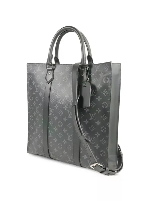 LOUIS VUITTON Sac Plat Cross Tote Bag - Grey
