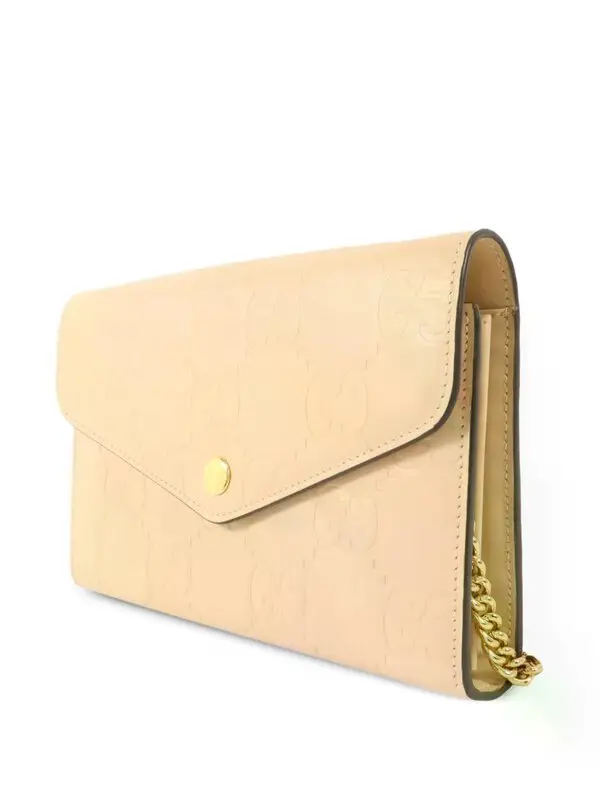 Gucci Guccissima Gg Envelope Wallet On Chain Bag