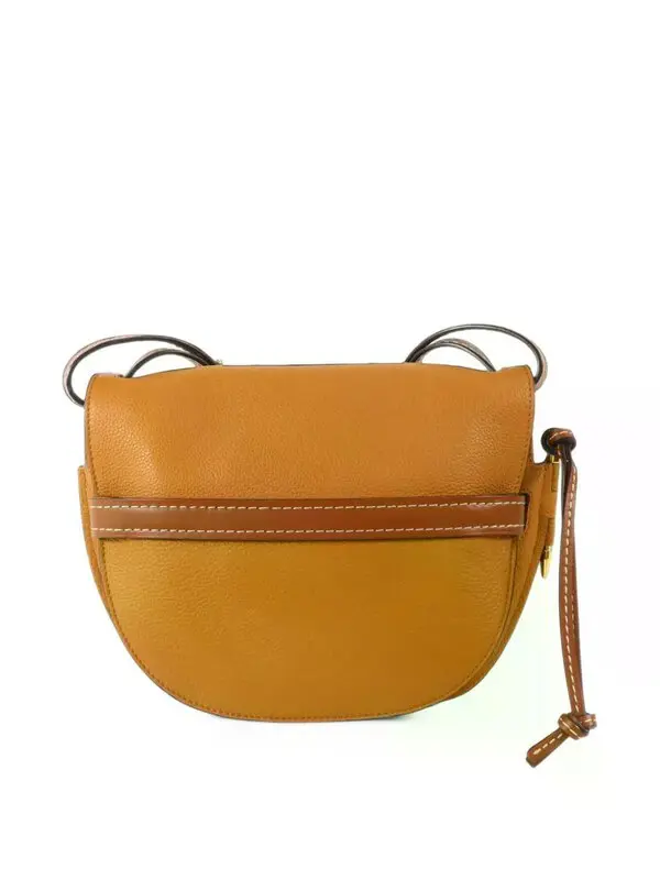 Loewe Small Gate Leather Shoulder Bag - Brown