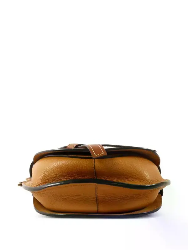 Loewe Small Gate Leather Shoulder Bag - Brown
