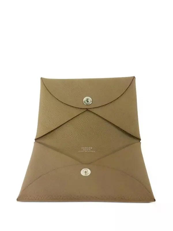 Hermès Calvi Epsom Card Case - Grey