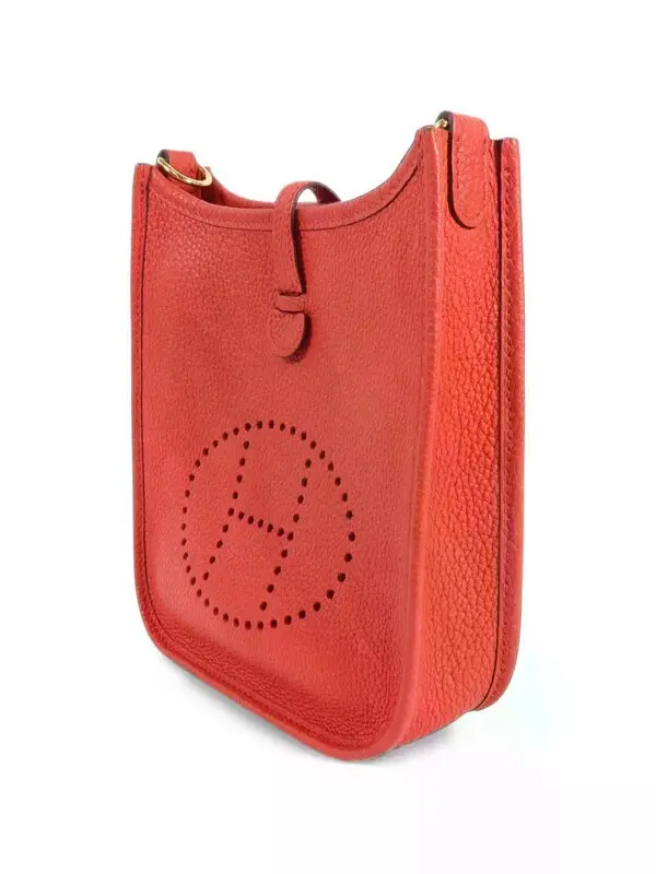 Hermès 2021 Tpm Evelyne Clemence Leather Shoulder Bag - Red