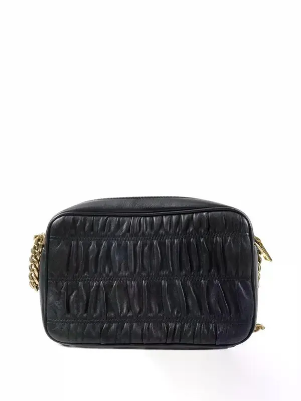 Prada Ruched-leather Chain-link Mini Bag