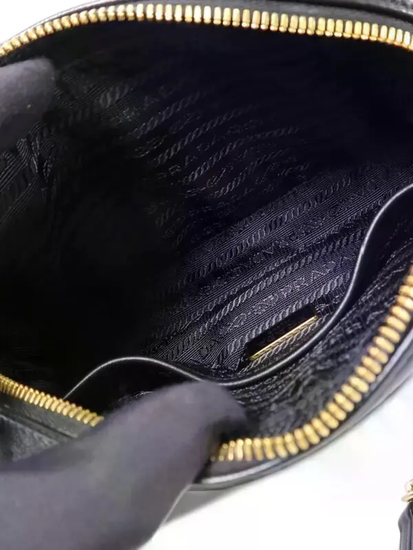 Prada Ruched-leather Chain-link Mini Bag