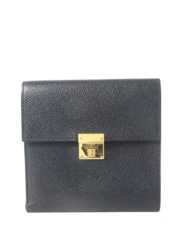 Hermès 20018 Clic 12 Wallet - Black