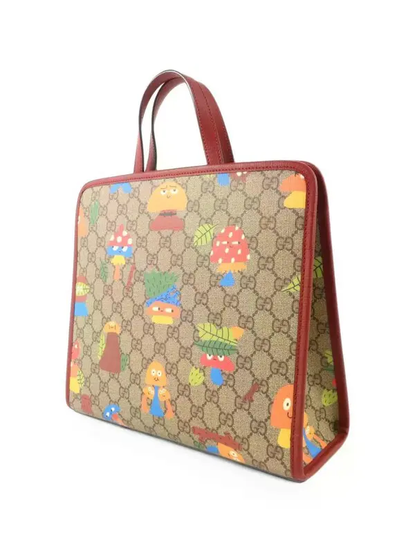 Gucci Gg Supreme Mushroom-print Tote Bag