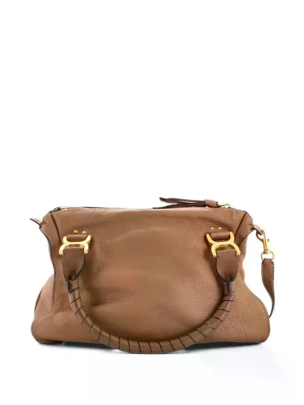Chloé Marcie Leather Medium Satchel - Brown