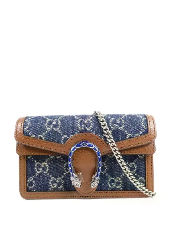 Gucci Mini Dionysus Super Gg Shoulder Bag - Blue