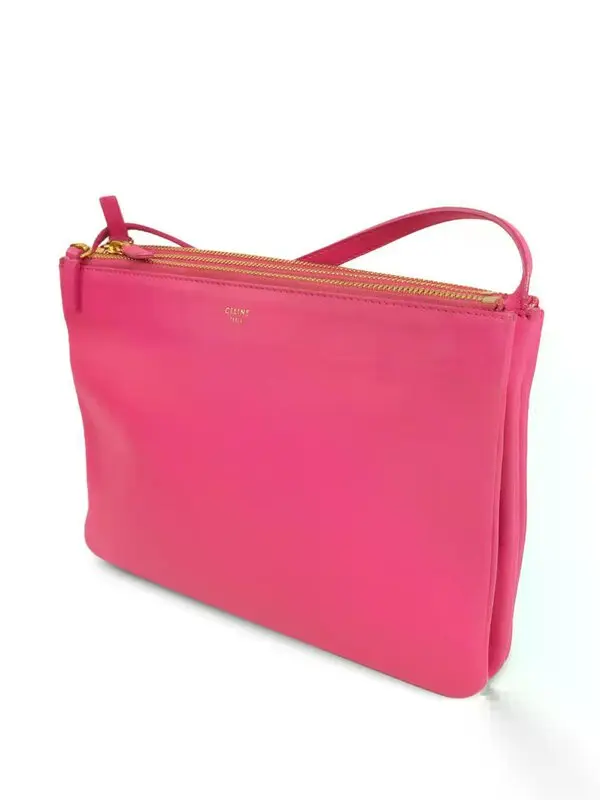Celine Large Trio Leather Shoulder Bag
