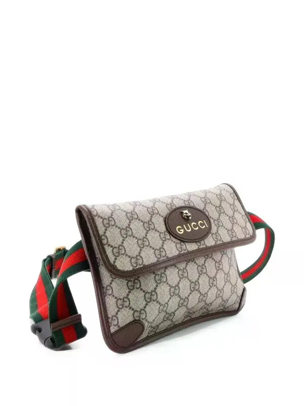 Gucci Neo Vintage Flap Gg Coated Canvas Belt Bag