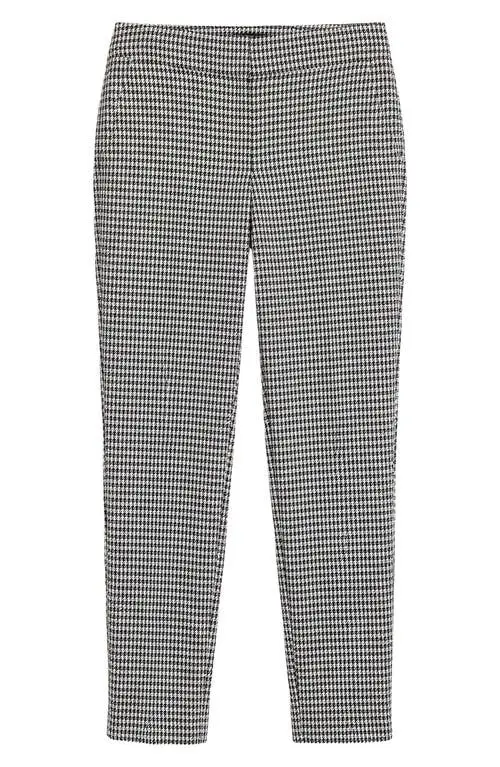 KASPER Houndstooth Slim Fit Trousers