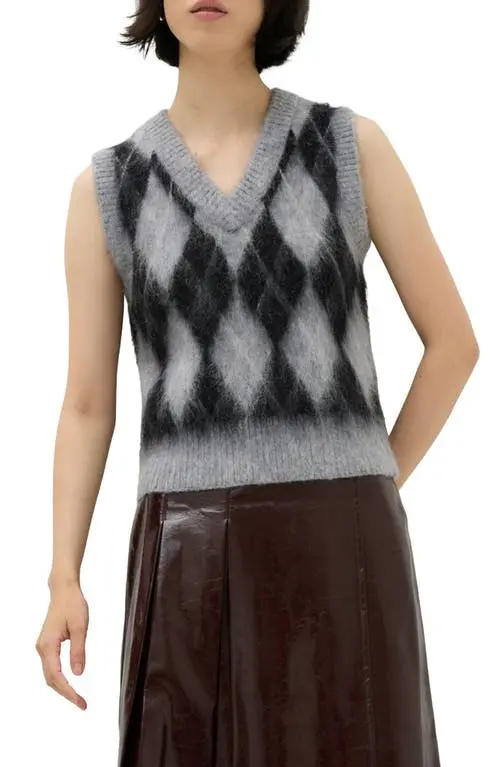 M&s Argyle Oversize Sweater Tank