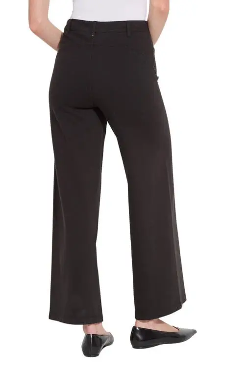 Lyssé Erin Studded High Waist Wide Leg Jeans