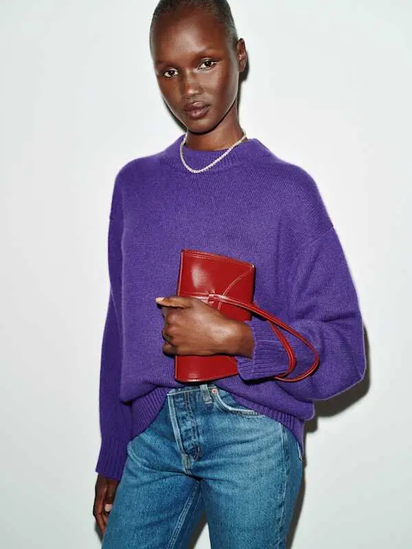 REFORMATION Elena Mini Bag - Red