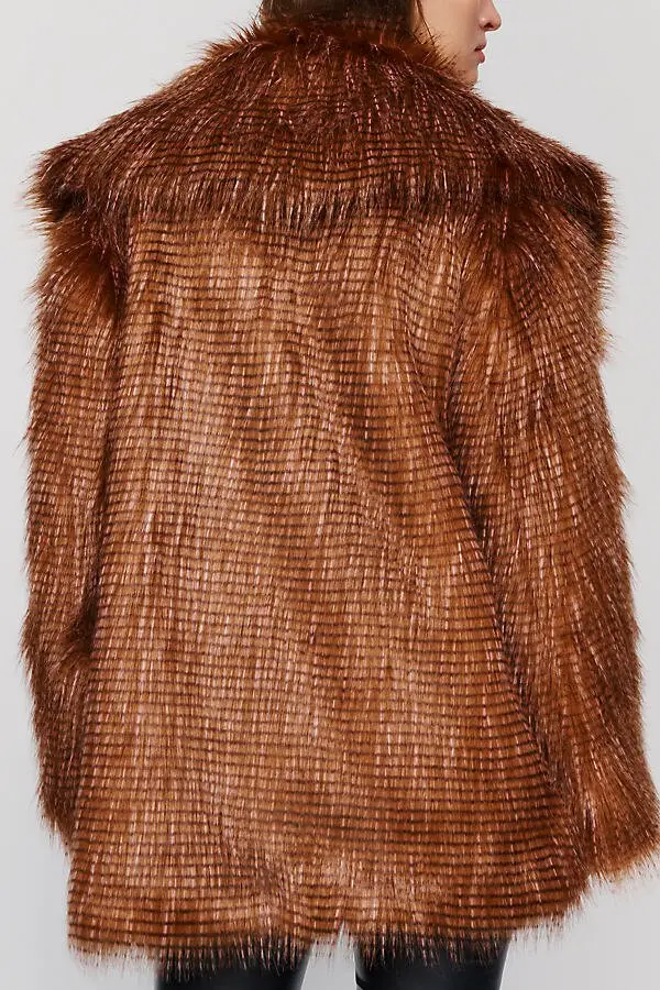 UNREAL FUR Field Of Dreams Faux Fur Coat Jacket