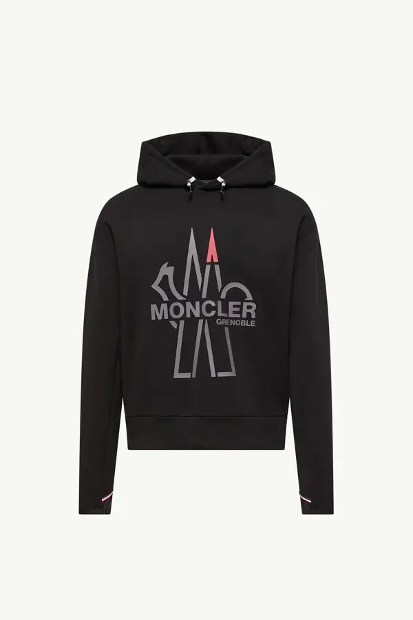 Moncler Logo Polartec® Hoodie - Black