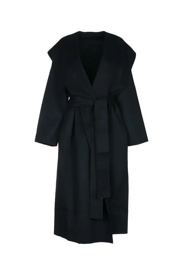 TOTEME Hoodie Belted Coat - Multicolor
