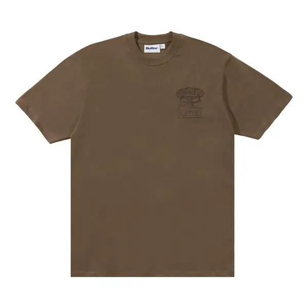 BUTTER GOODS Terrain Tee 'dark Taupe - Tan