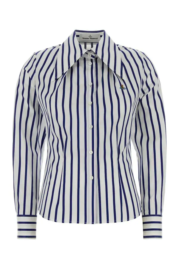 VIVIENNE WESTWOOD Embroidered Poplin Violin Shirt
