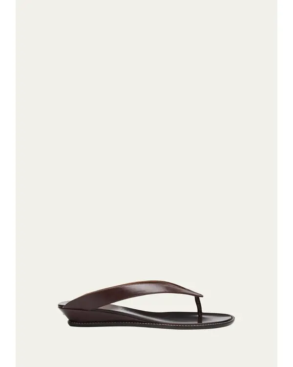 GIUSEPPE ZANOTTI 25mm Amelia Leather Thong Sandals - Moro