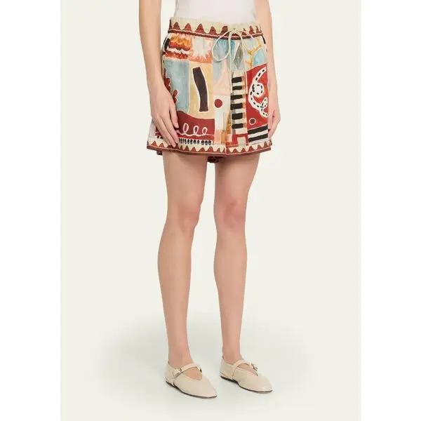 ALEMAIS Michelle Linen Shorts