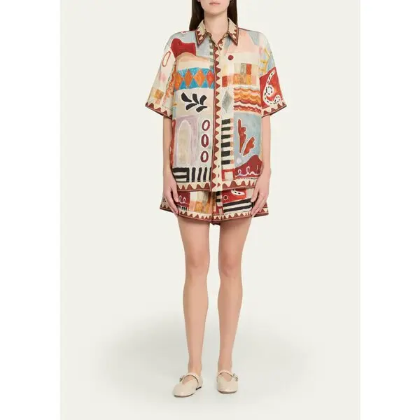 ALEMAIS Michelle Linen Shorts