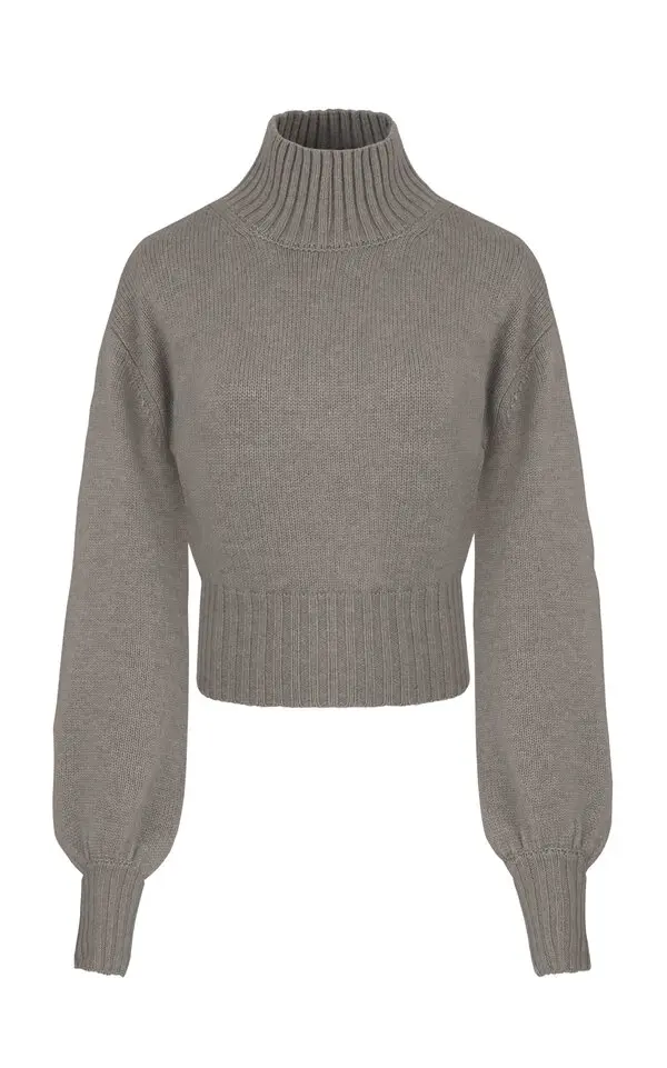 ALFIE Cloud Turtleneck Wool-cashmere Sweater - Grey
