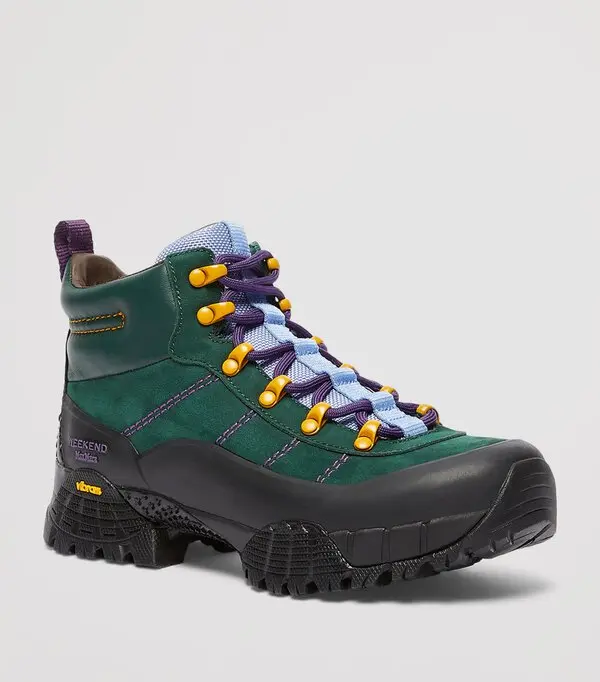 Max Mara Suede Hiking Ankle Boots