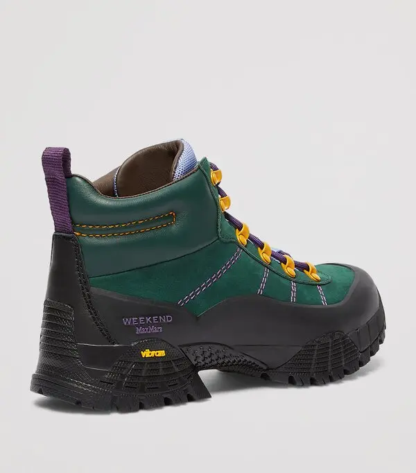 Max Mara Suede Hiking Ankle Boots