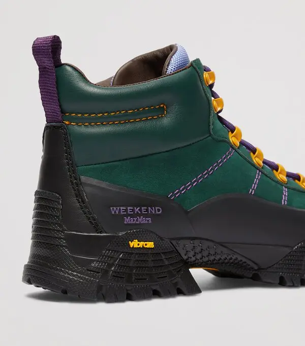 Max Mara Suede Hiking Ankle Boots