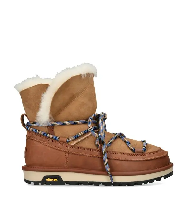 UGG Sheepskin Classic Tread Boots - Brown