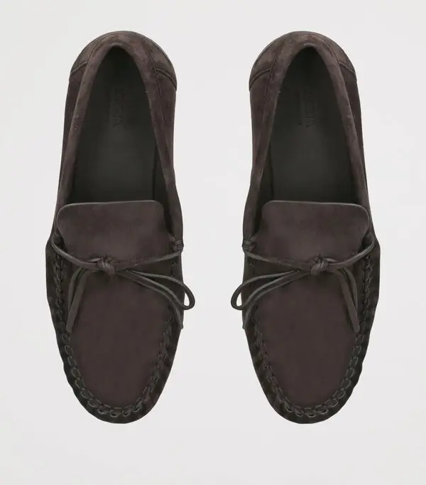 Zegna Suede L'asola Loafers