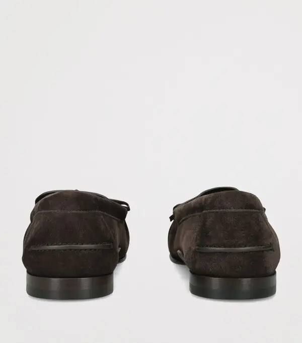 Zegna Suede L'asola Loafers