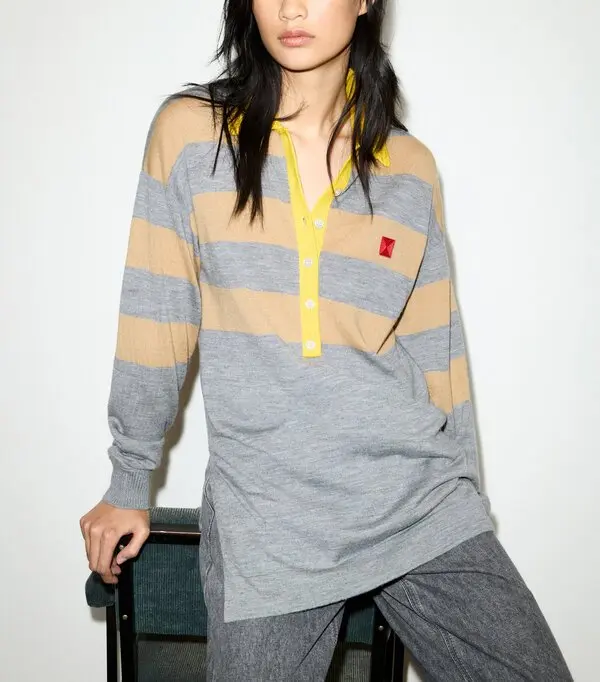 Max & Co. Virgin Wool Striped Sweater