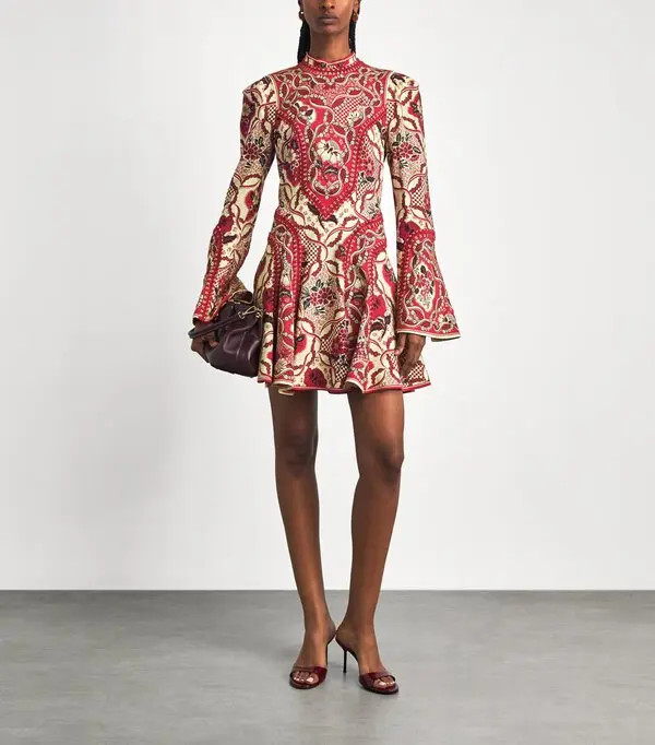 ALEMAIS Appliquéd Kenny Mini Dress
