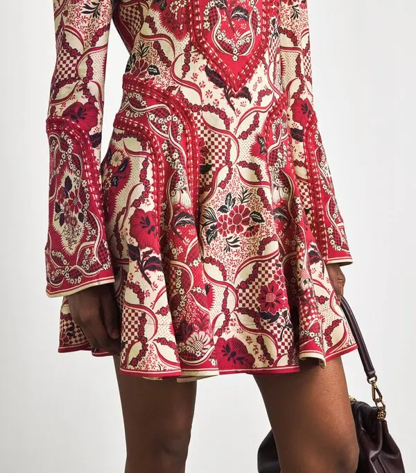 ALEMAIS Appliquéd Kenny Mini Dress