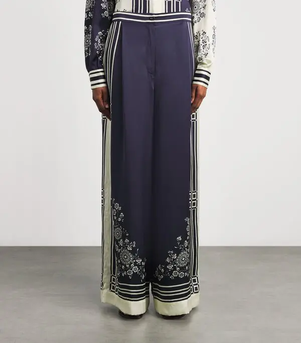 ALEMAIS Silk Banderra Trousers