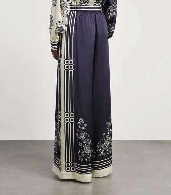 ALEMAIS Silk Banderra Trousers