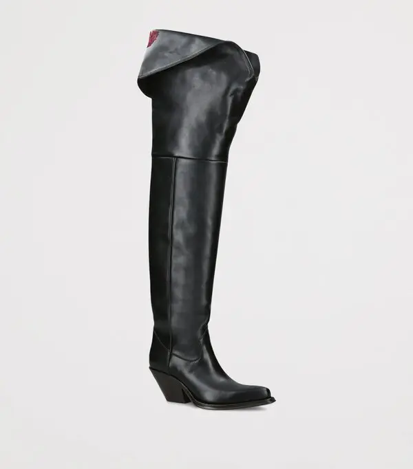 Chloé Leather Azelan Over-the-knee Boots 65
