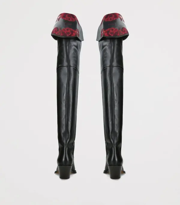 Chloé Leather Azelan Over-the-knee Boots 65
